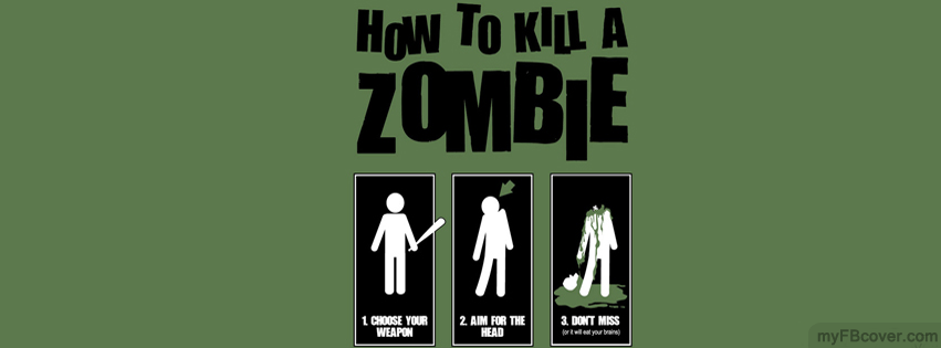 How to kill Zombie Facebook Cover | Timeline Cover | FB Cover